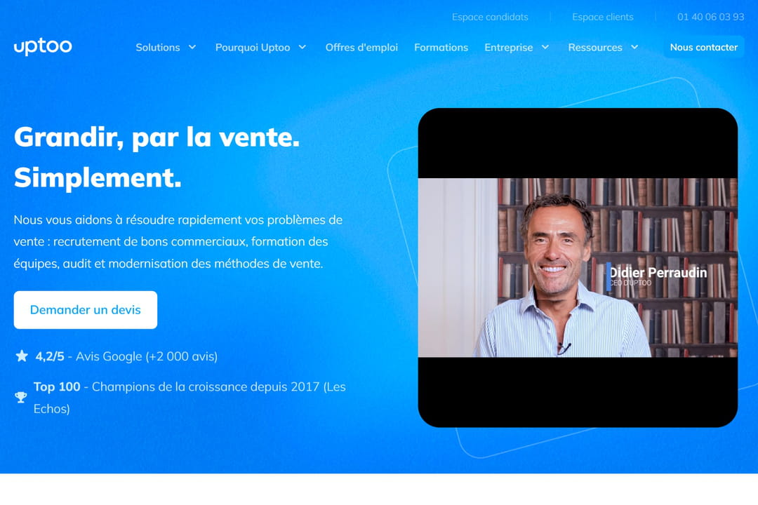 Uptoo, 1ère place de la catégorie de 50 à 250 salariés