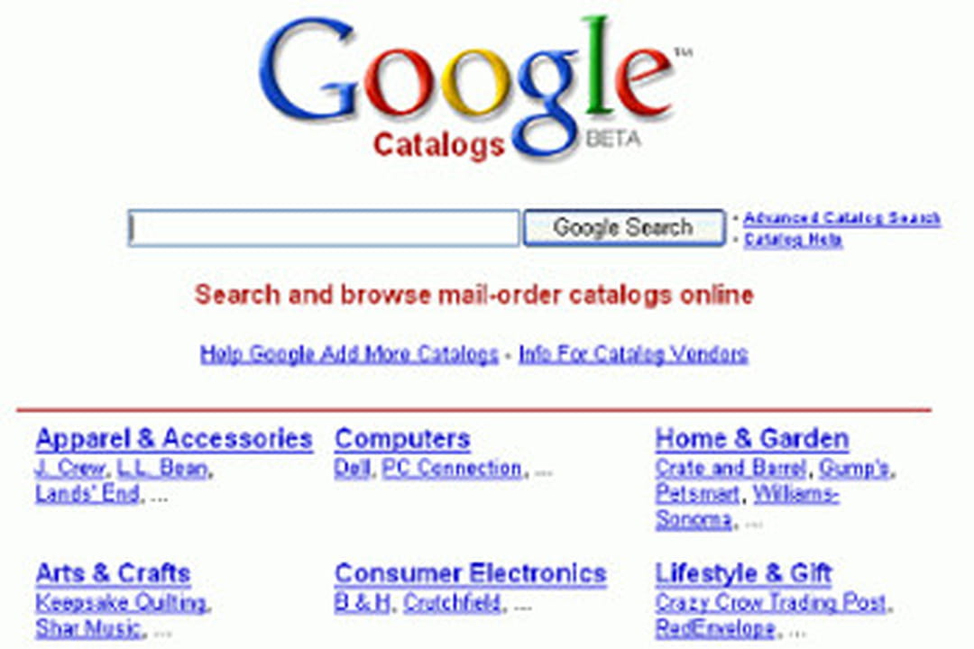 Google Catalogs, ringardisé par l'e-commerce