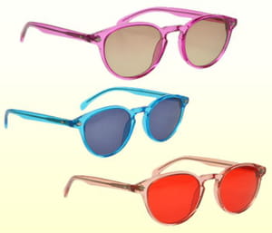 Les lunettes de soleil fluo