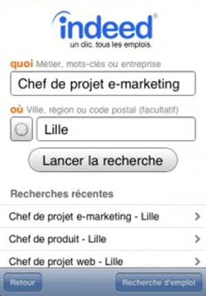 Indeed, pour garder un œil sur l'emploi