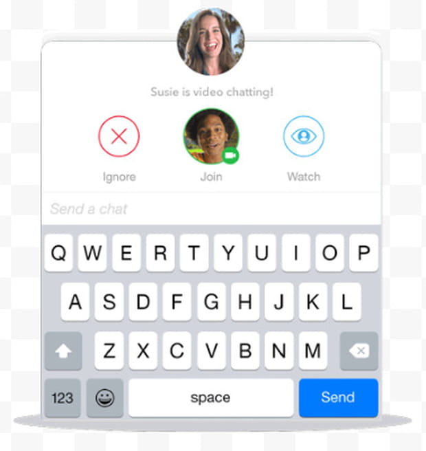 FaceTime version Snapchat