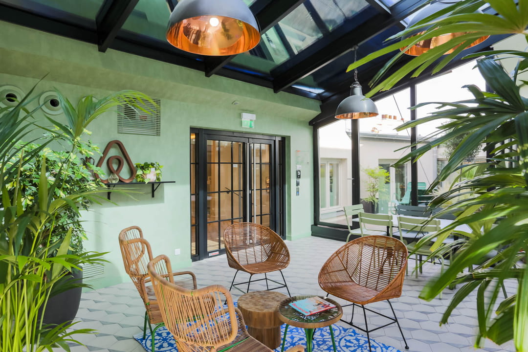 Un solarium en guise de hall d'accueil