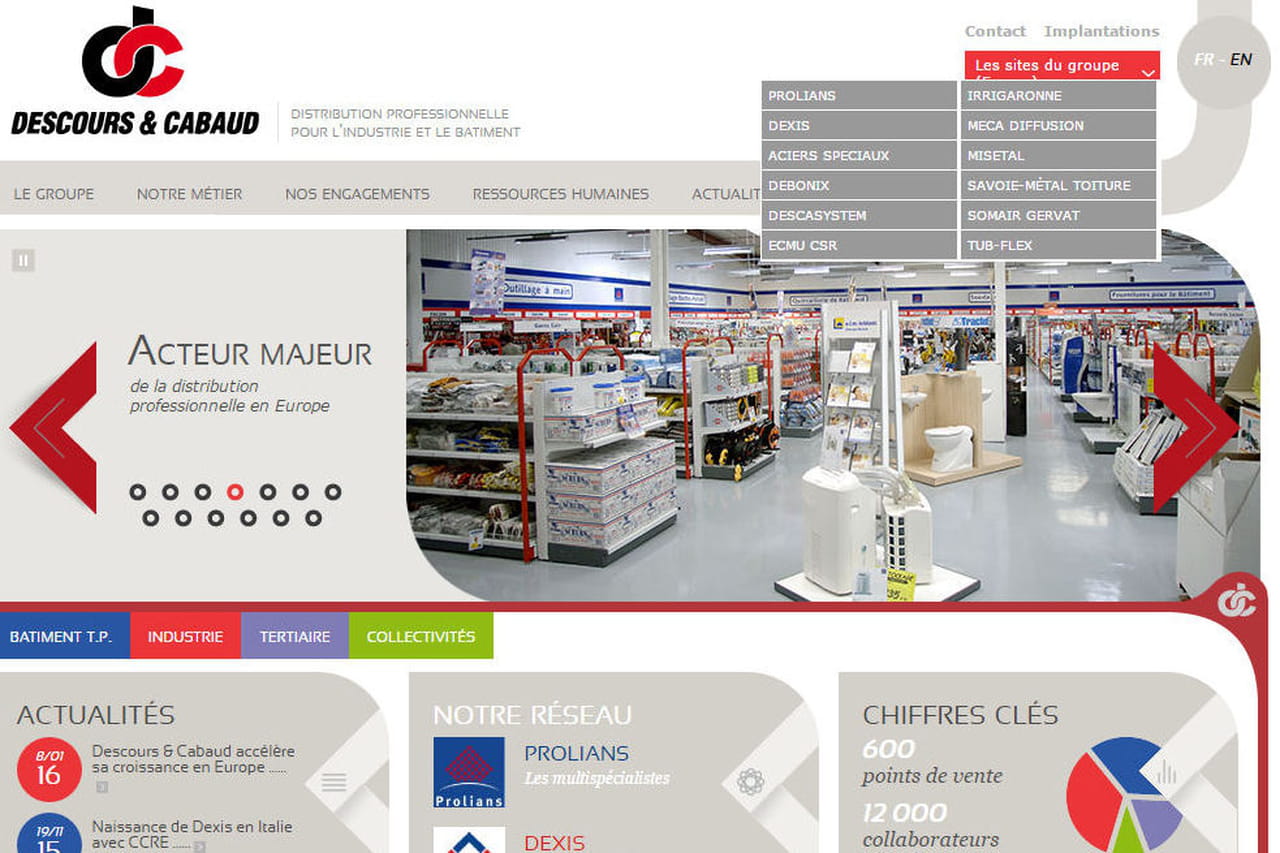 Descours & Cabaud : fusionner 120 sites Web en 2
