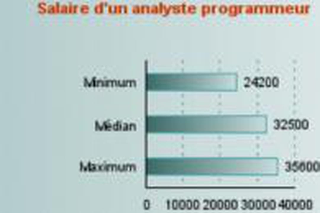 Analyste programmeur : 35 600 euros maximum