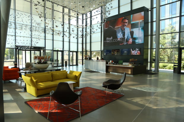 Le hall d'accueil