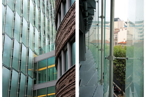 Une coursive d'aération à chaque étage