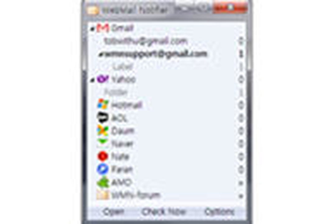 Webmail Notifier, savoir si vous avez reçu un nouvel email